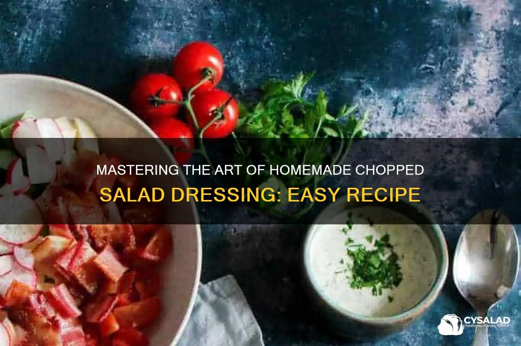 Mastering The Art Of Homemade Chopped Salad Dressing: Easy Recipe | CySalad