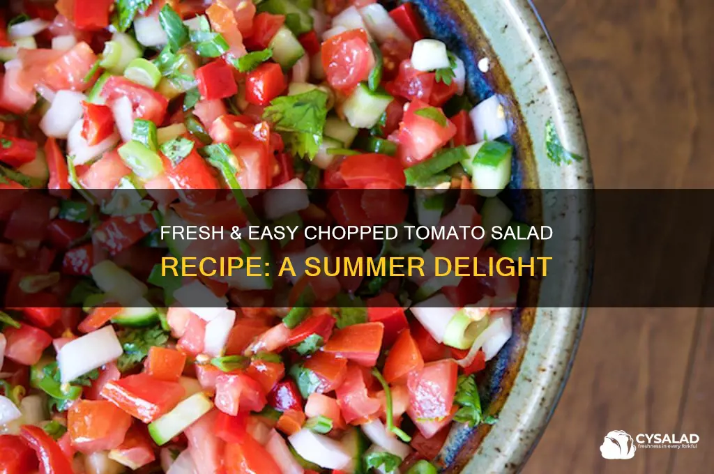Fresh & Easy Chopped Tomato Salad Recipe: A Summer Delight | CySalad