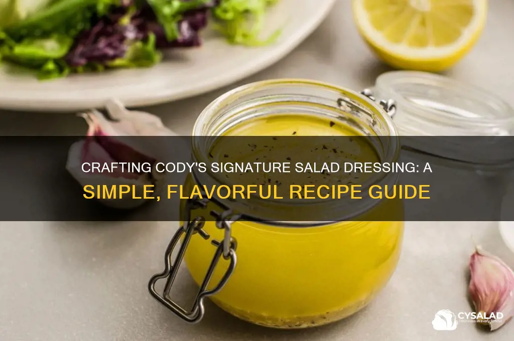 Crafting Cody's Signature Salad Dressing: A Simple, Flavorful Recipe ...