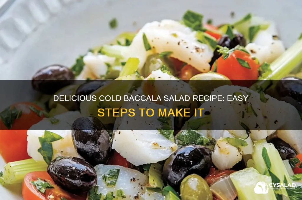 Delicious Cold Baccala Salad Recipe: Easy Steps To Make It | CySalad