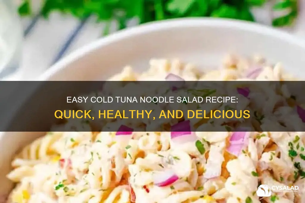 Easy Cold Tuna Noodle Salad Recipe: Quick, Healthy, And Delicious | CySalad