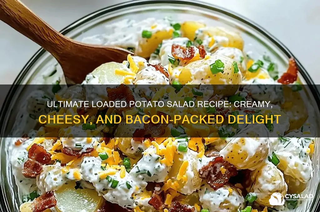 Ultimate Loaded Potato Salad Recipe: Creamy, Cheesy, And Bacon-Packed ...