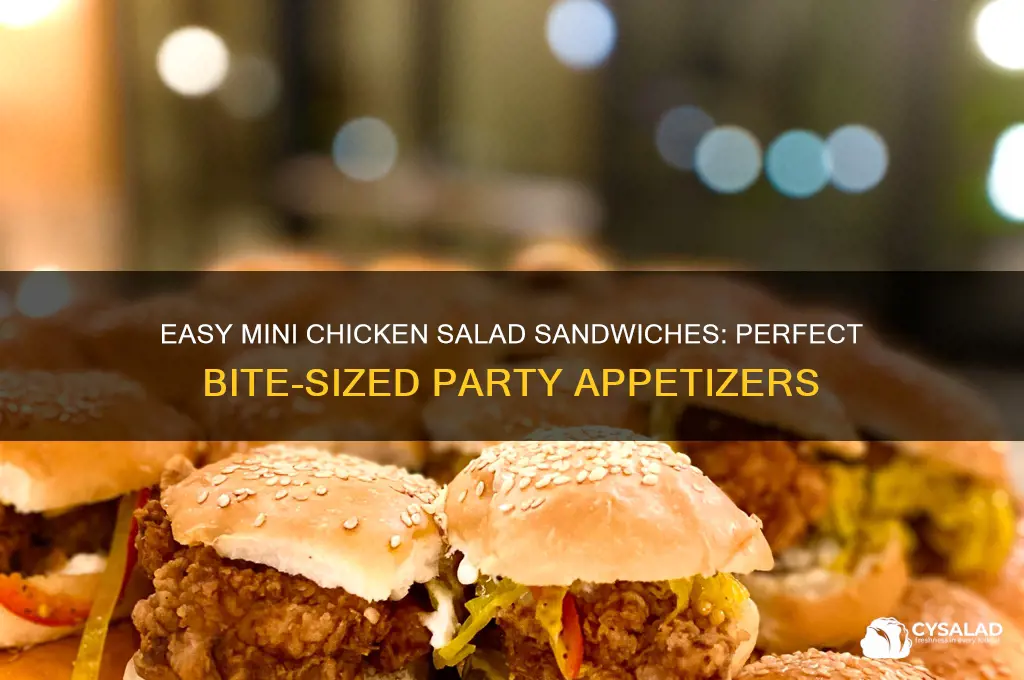Easy Mini Chicken Salad Sandwiches: Perfect Bite-Sized Party Appetizers ...