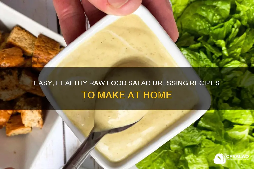 Easy, Healthy Raw Food Salad Dressing Recipes To Make At Home | CySalad