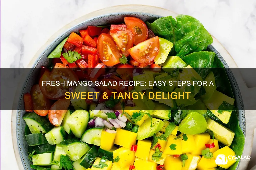 Fresh Mango Salad Recipe: Easy Steps For A Sweet & Tangy Delight | CySalad
