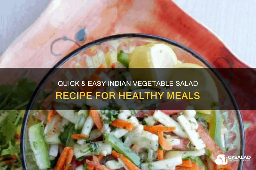 Quick & Easy Indian Vegetable Salad Recipe For Healthy Meals | CySalad