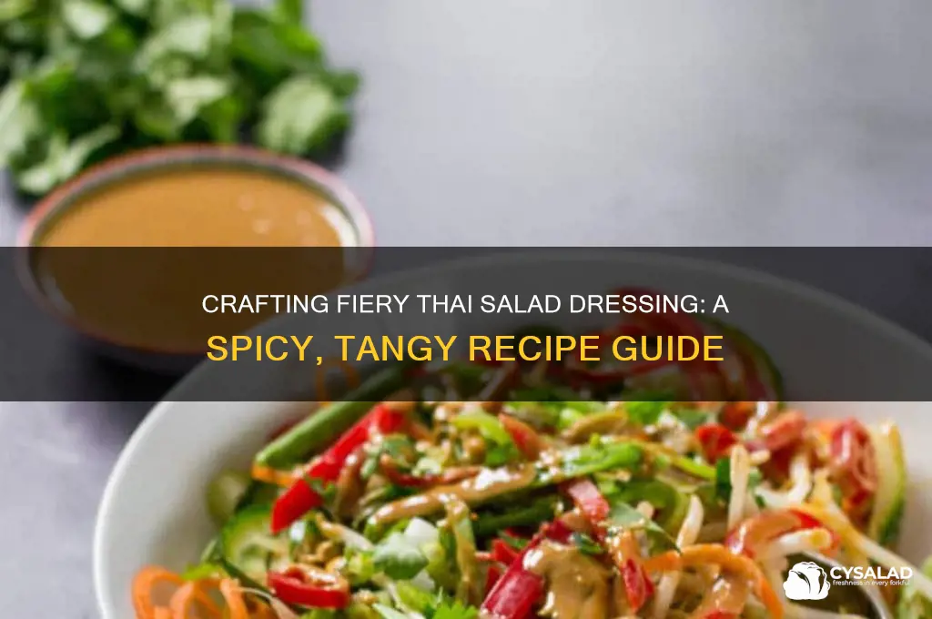 Crafting Fiery Thai Salad Dressing: A Spicy, Tangy Recipe Guide | CySalad