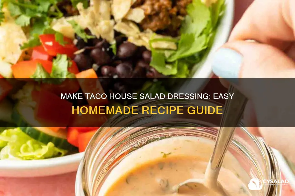 Make Taco House Salad Dressing: Easy Homemade Recipe Guide | CySalad