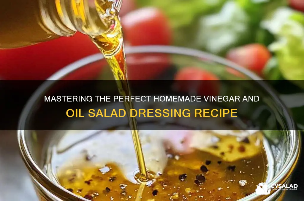 Mastering The Perfect Homemade Vinegar And Oil Salad Dressing Recipe ...