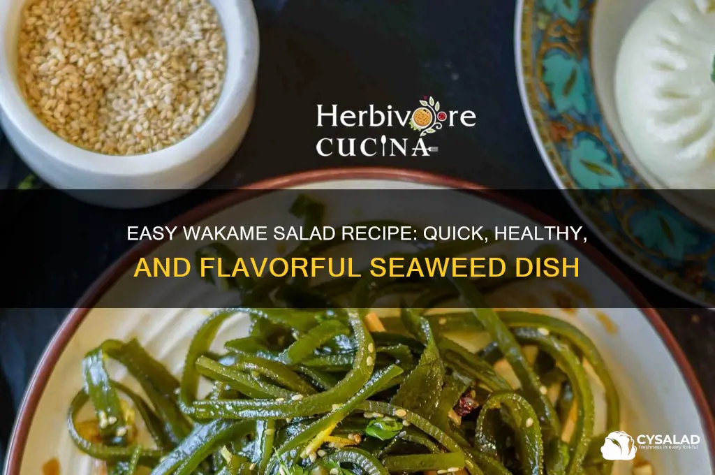 Easy Wakame Salad Recipe: Quick, Healthy, And Flavorful Seaweed Dish ...