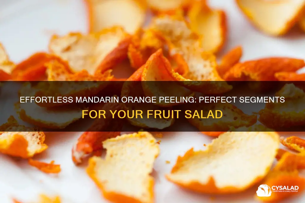 Effortless Mandarin Orange Peeling: Perfect Segments For Your Fruit ...