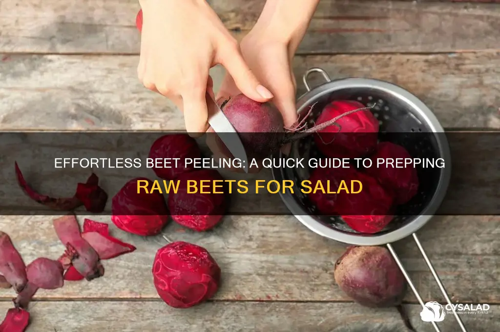 Effortless Beet Peeling: A Quick Guide To Prepping Raw Beets For Salad ...