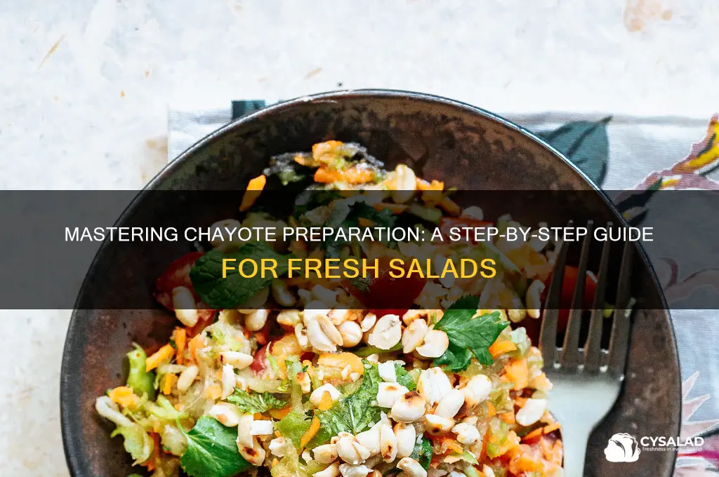 Mastering Chayote Preparation: A Step-By-Step Guide For Fresh Salads ...