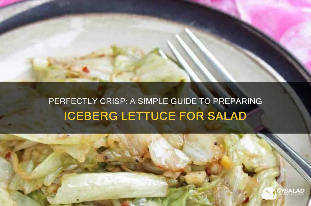 Perfectly Crisp: A Simple Guide To Preparing Iceberg Lettuce For Salad ...