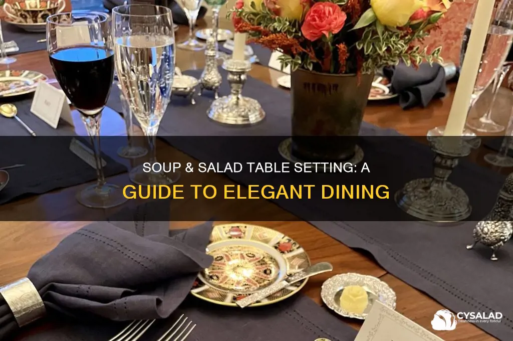 Soup & Salad Table Setting: A Guide To Elegant Dining | CySalad