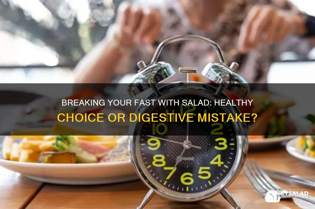 Breaking Your Fast With Salad: Healthy Choice Or Digestive Mistake ...