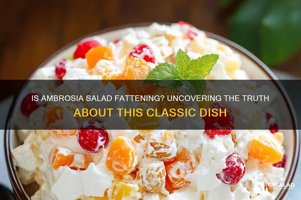 Is Ambrosia Salad Fattening? Uncovering The Truth About This Classic ...