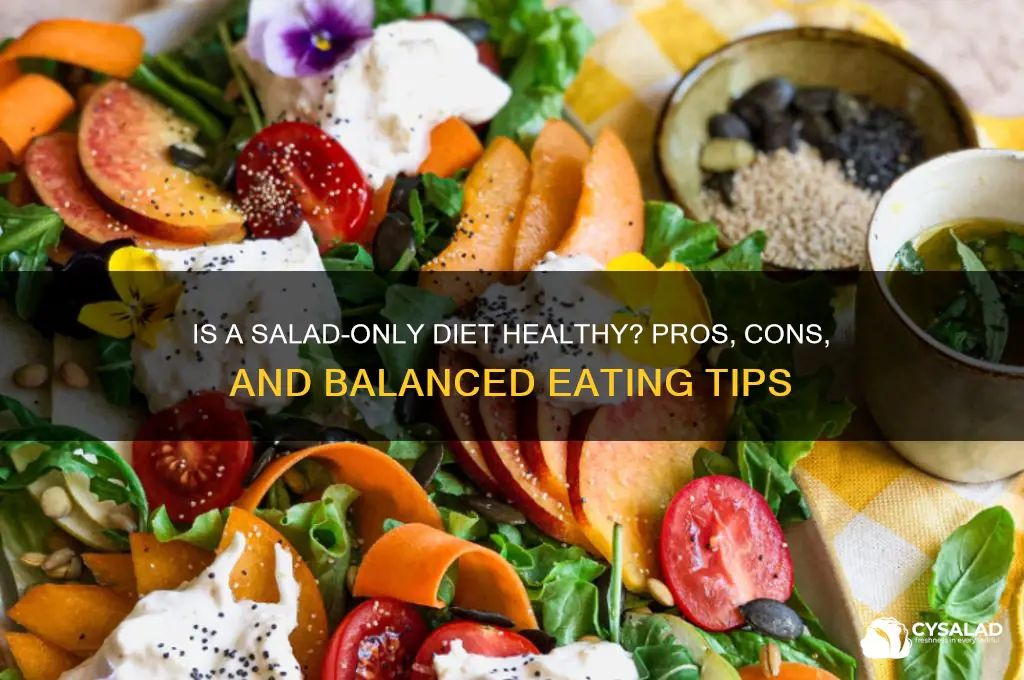 Is A Salad-Only Diet Healthy? Pros, Cons, And Balanced Eating Tips ...
