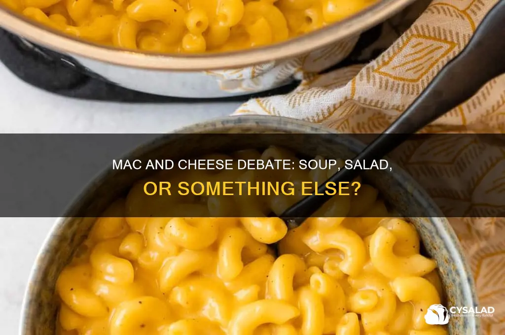 Mac And Cheese Debate: Soup, Salad, Or Something Else? | CySalad