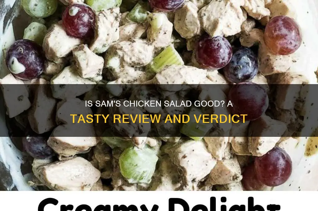 Is Sam's Chicken Salad Good? A Tasty Review And Verdict | CySalad