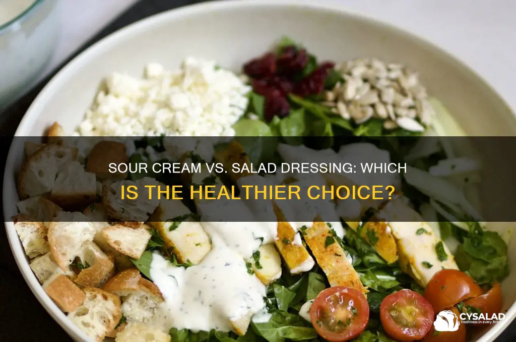 Sour Cream Vs. Salad Dressing: Which Is The Healthier Choice? | CySalad