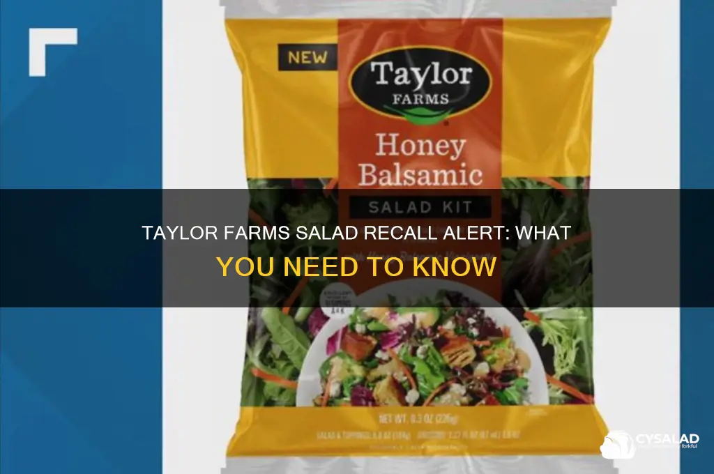 Taylor Farms Salad Recall Alert: What You Need To Know | CySalad