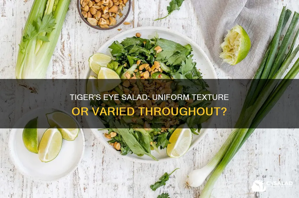Tiger's Eye Salad: Uniform Texture Or Varied Throughout? | CySalad
