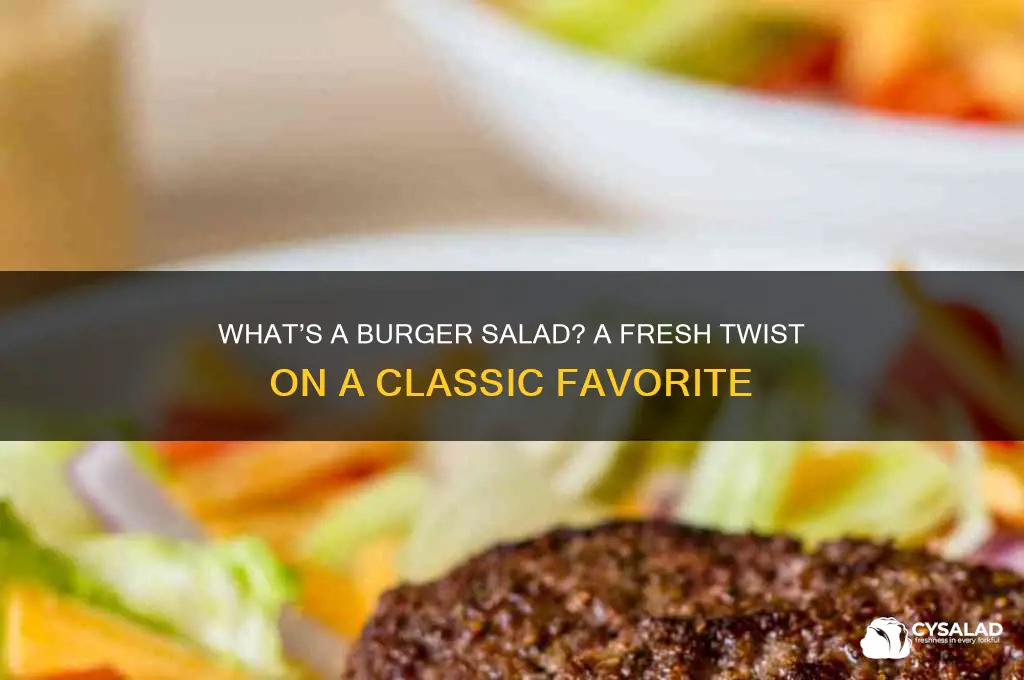 What’S A Burger Salad? A Fresh Twist On A Classic Favorite | CySalad