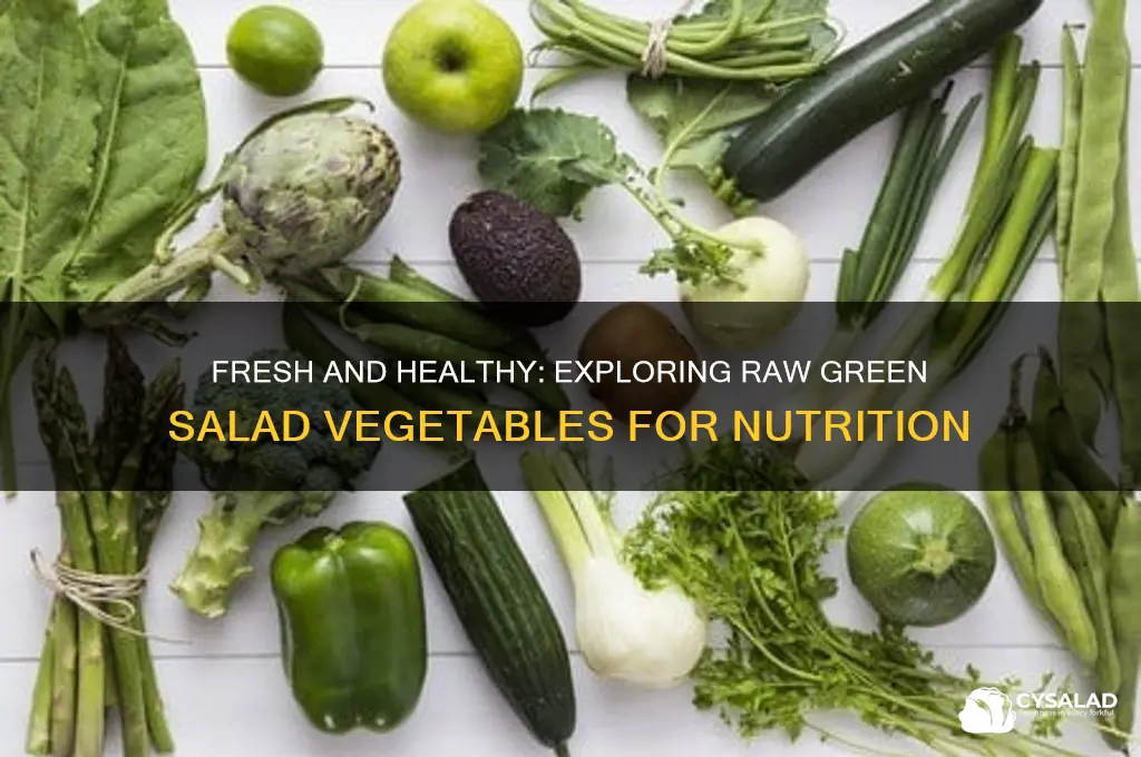 Fresh And Healthy: Exploring Raw Green Salad Vegetables For Nutrition ...