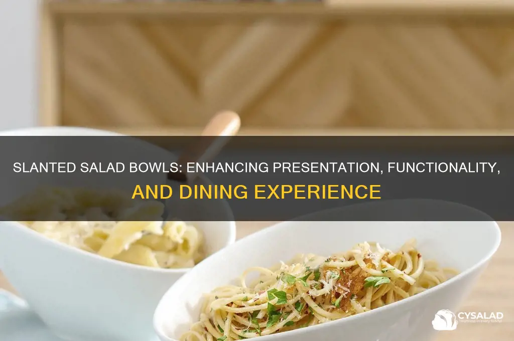 Slanted Salad Bowls: Enhancing Presentation, Functionality, And Dining ...