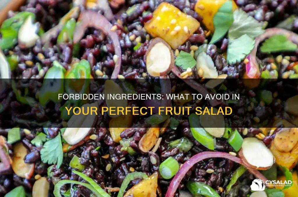 Forbidden Ingredients: What To Avoid In Your Perfect Fruit Salad | CySalad