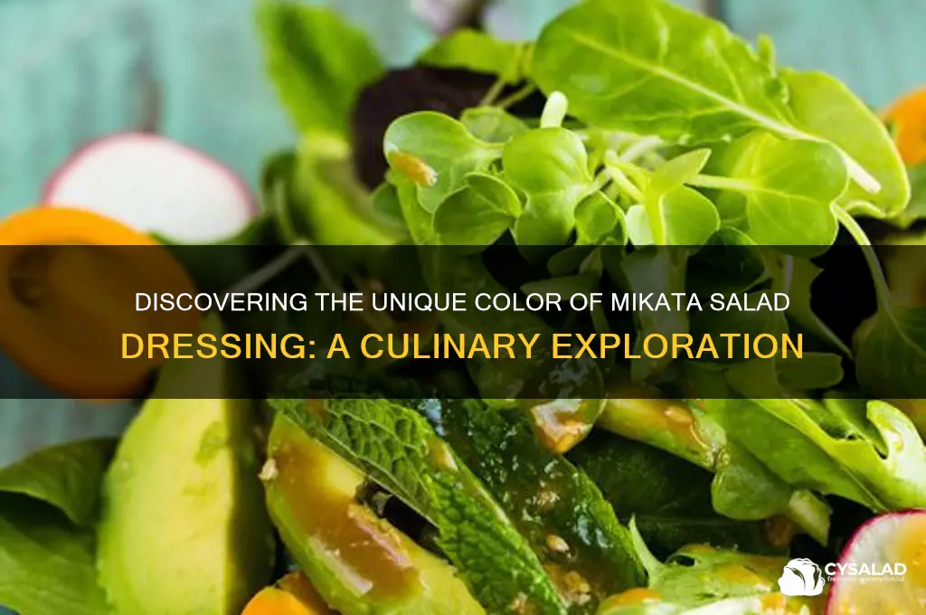 Discovering The Unique Color Of Mikata Salad Dressing: A Culinary ...