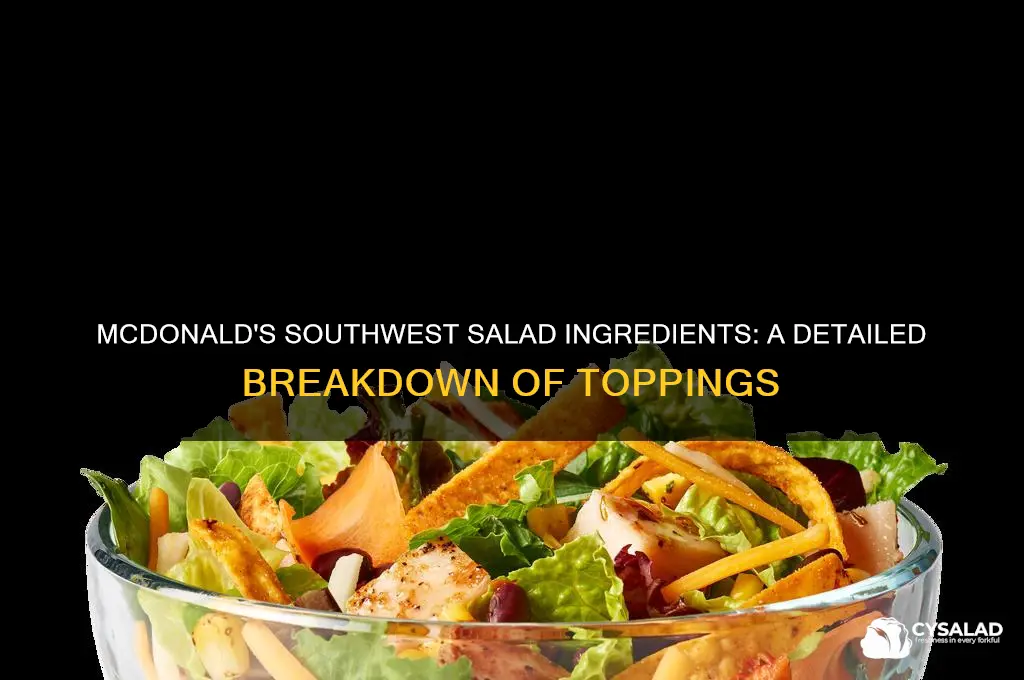 Mcdonald's Southwest Salad Ingredients: A Detailed Breakdown Of ...