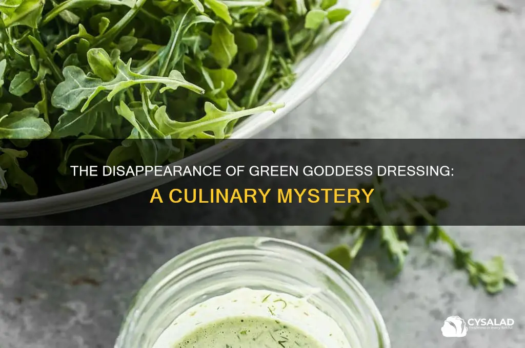 The Disappearance Of Green Goddess Dressing: A Culinary Mystery | CySalad