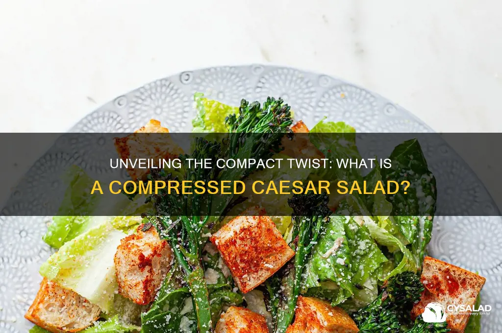 Unveiling The Compact Twist: What Is A Compressed Caesar Salad? | CySalad