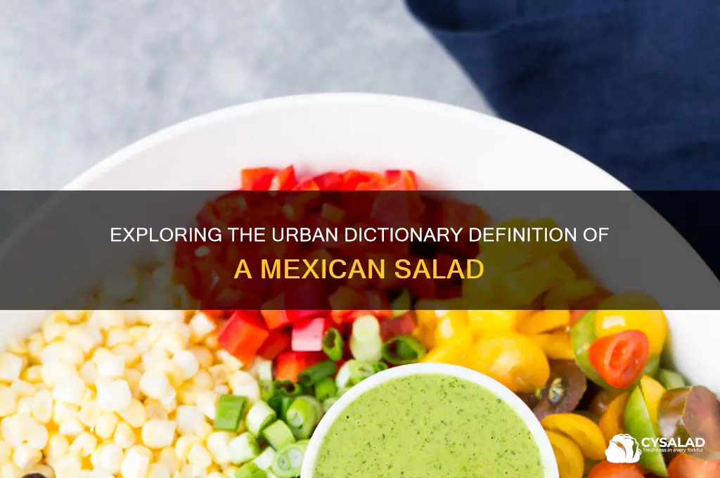 Exploring The Urban Dictionary Definition Of A Mexican Salad | CySalad
