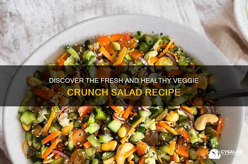 Discover The Fresh And Healthy Veggie Crunch Salad Recipe | CySalad