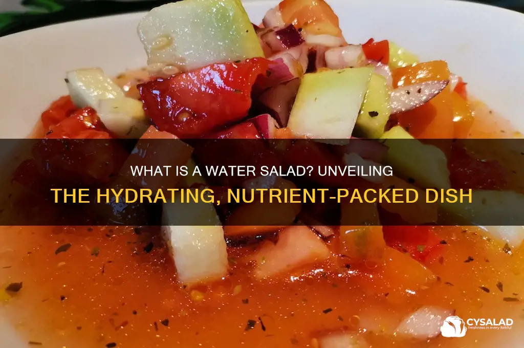 What Is A Water Salad? Unveiling The Hydrating, Nutrient-Packed Dish ...