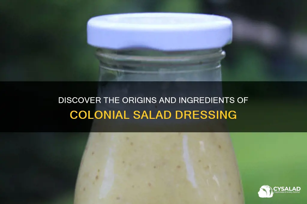 Discover The Origins And Ingredients Of Colonial Salad Dressing | CySalad