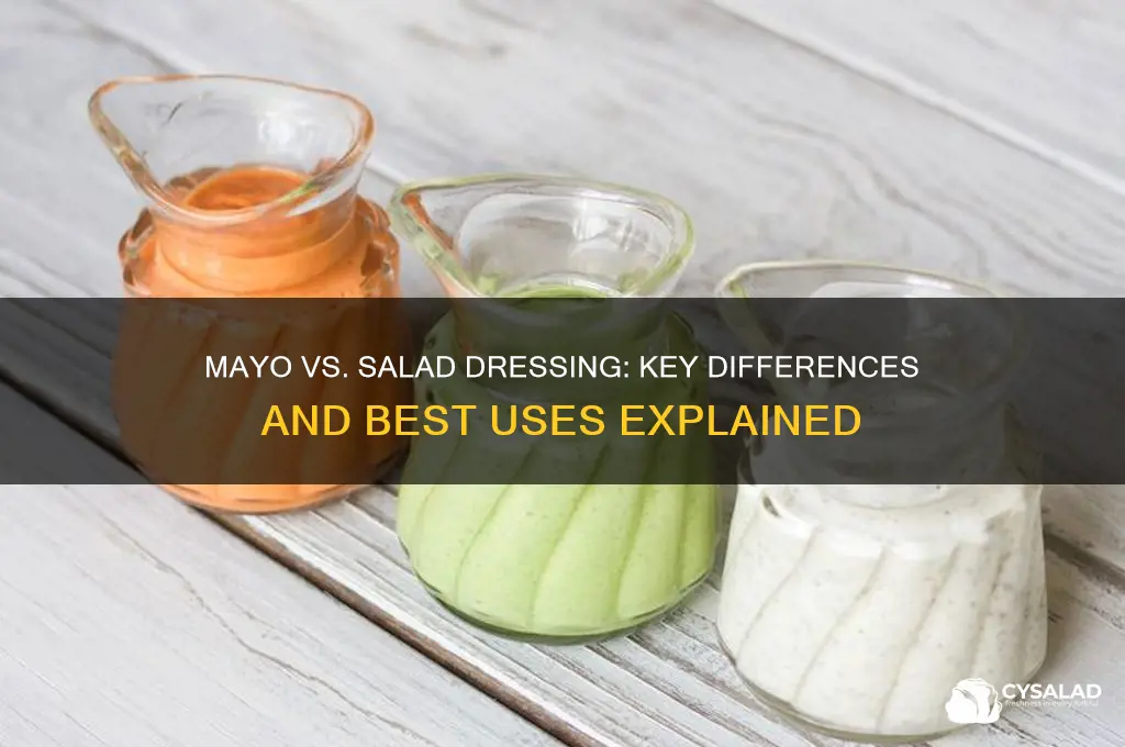 Mayo Vs. Salad Dressing: Key Differences And Best Uses Explained | CySalad