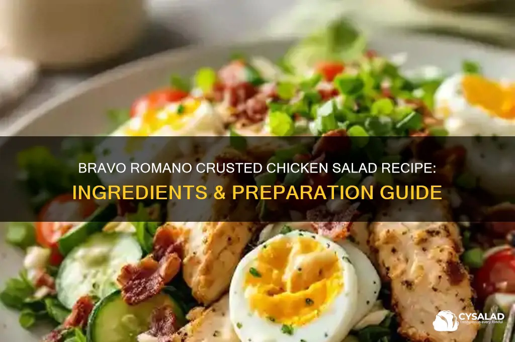 Bravo Romano Crusted Chicken Salad Recipe: Ingredients & Preparation ...