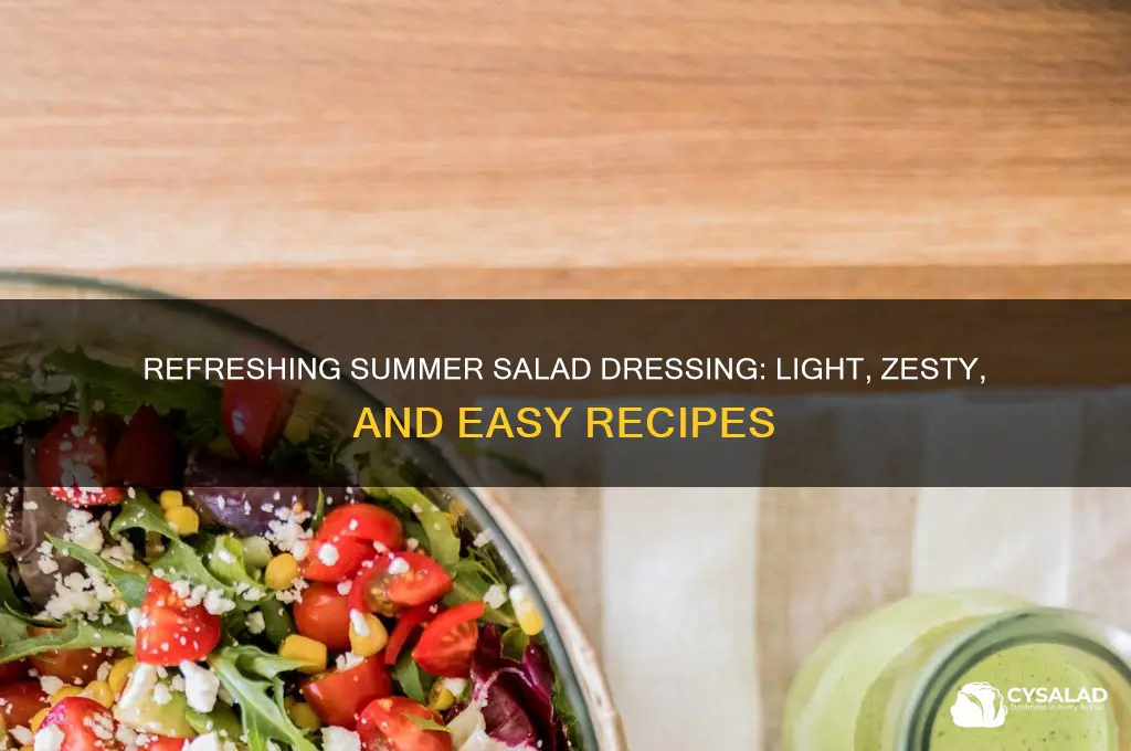 Refreshing Summer Salad Dressing: Light, Zesty, And Easy Recipes | CySalad