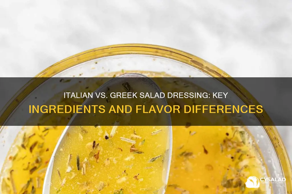 Italian Vs. Greek Salad Dressing: Key Ingredients And Flavor ...