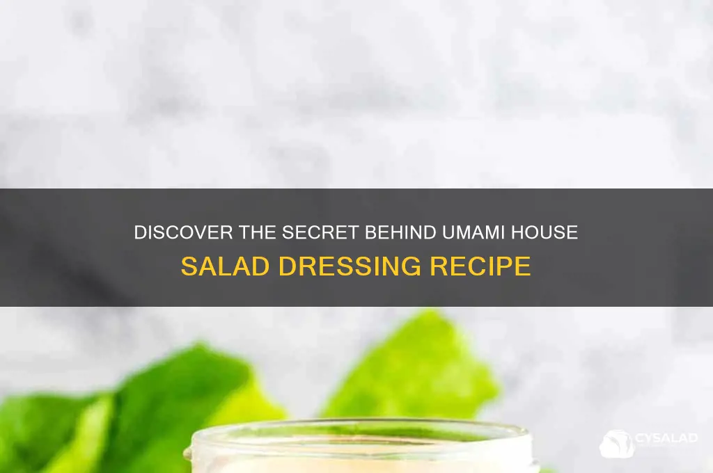 Discover The Secret Behind Umami House Salad Dressing Recipe | CySalad
