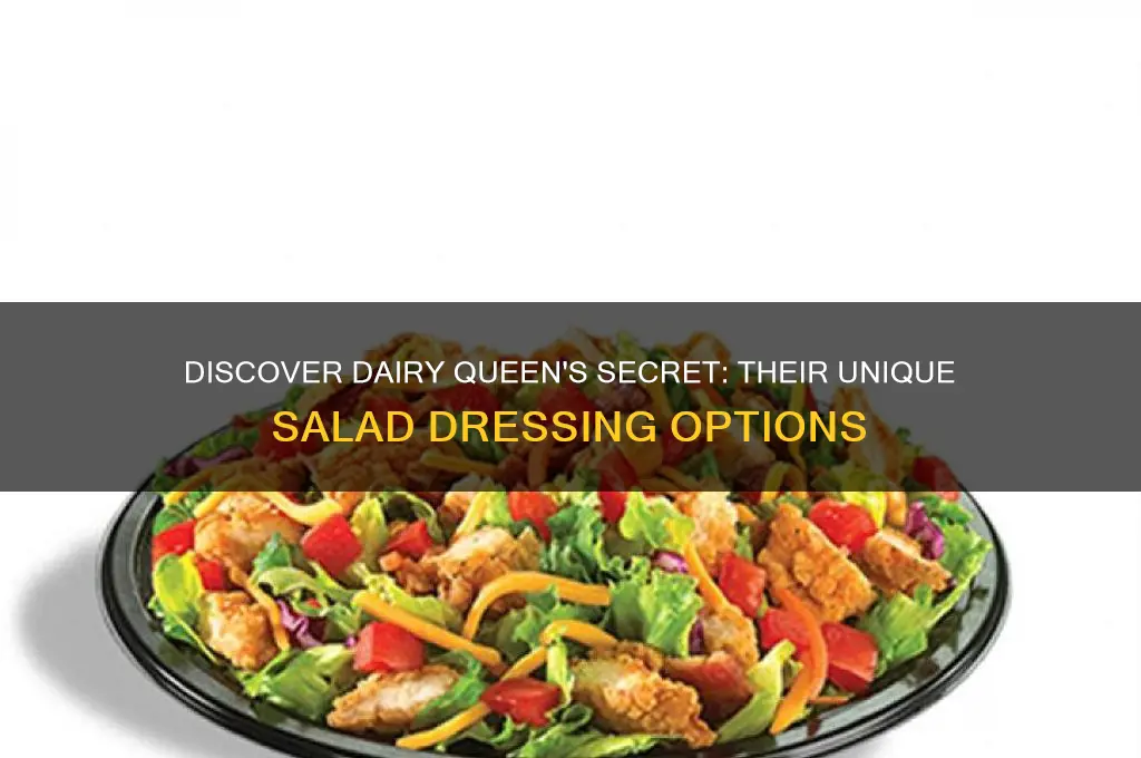 Discover Dairy Queen's Secret: Their Unique Salad Dressing Options ...