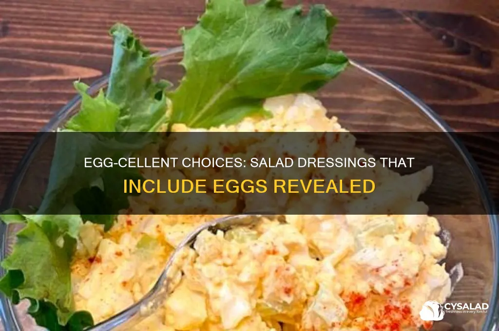 Egg-Cellent Choices: Salad Dressings That Include Eggs Revealed | CySalad