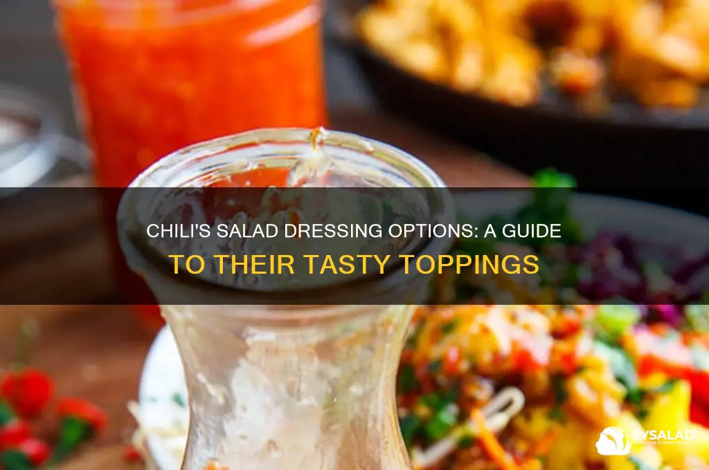 Chili's Salad Dressing Options: A Guide To Their Tasty Toppings | CySalad