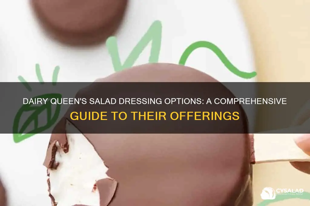 Dairy Queen's Salad Dressing Options: A Comprehensive Guide To Their ...