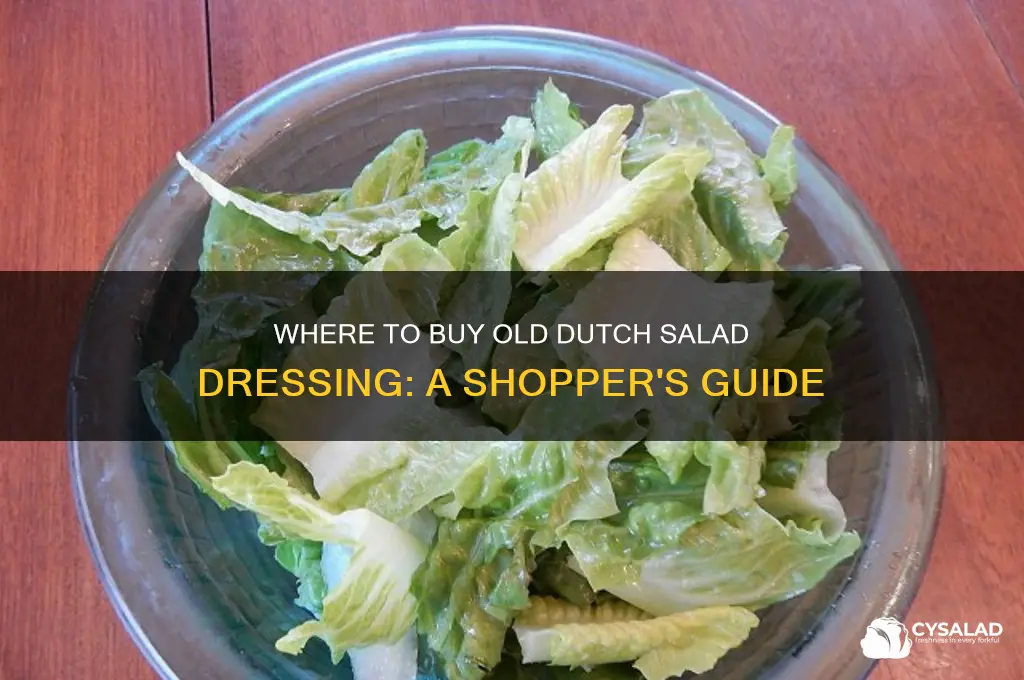 Where To Buy Old Dutch Salad Dressing: A Shopper's Guide | CySalad