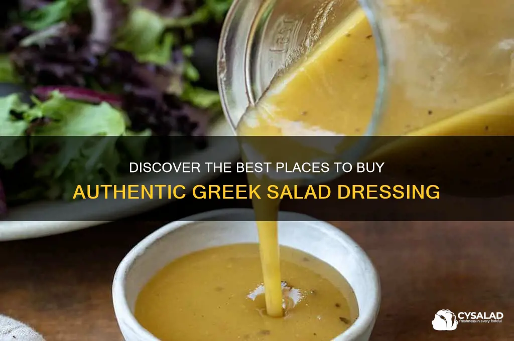 Discover The Best Places To Buy Authentic Greek Salad Dressing | CySalad